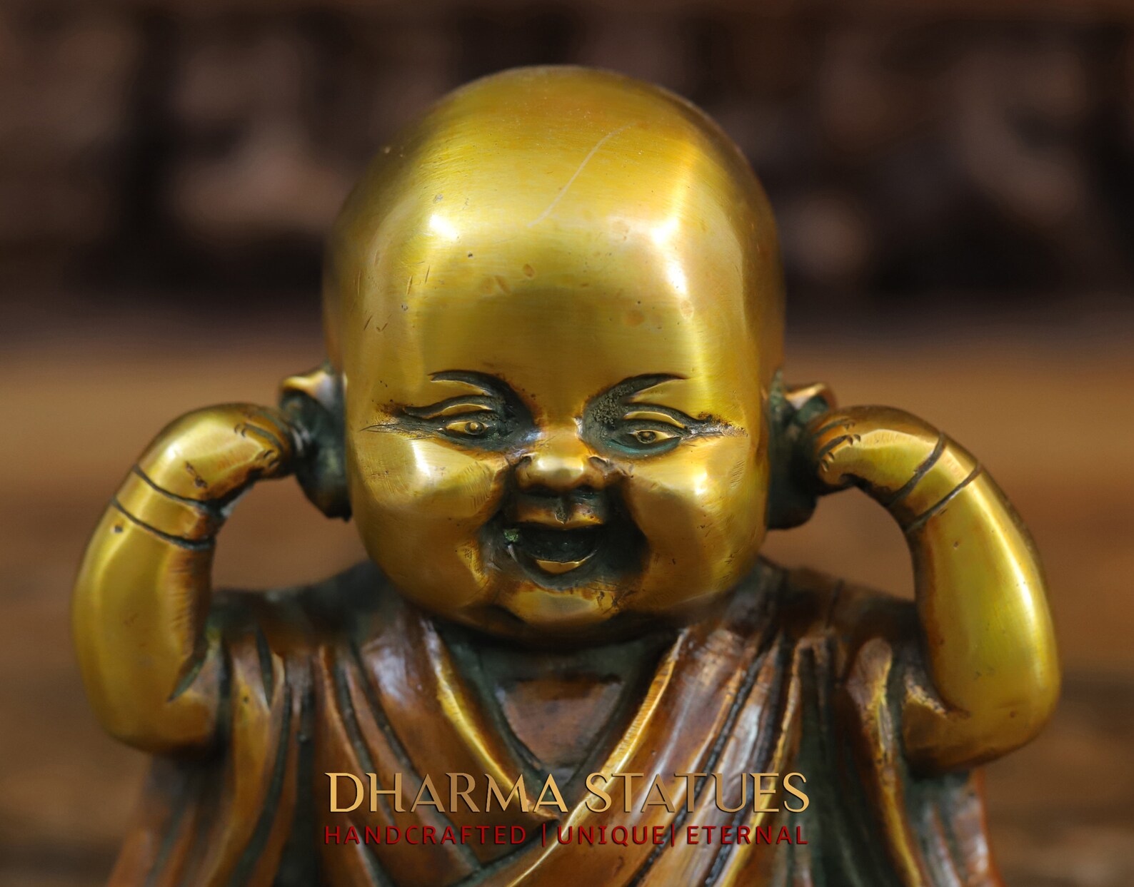 Brass Three Wise Monks Messengers of Hear See & Speak No - Etsy