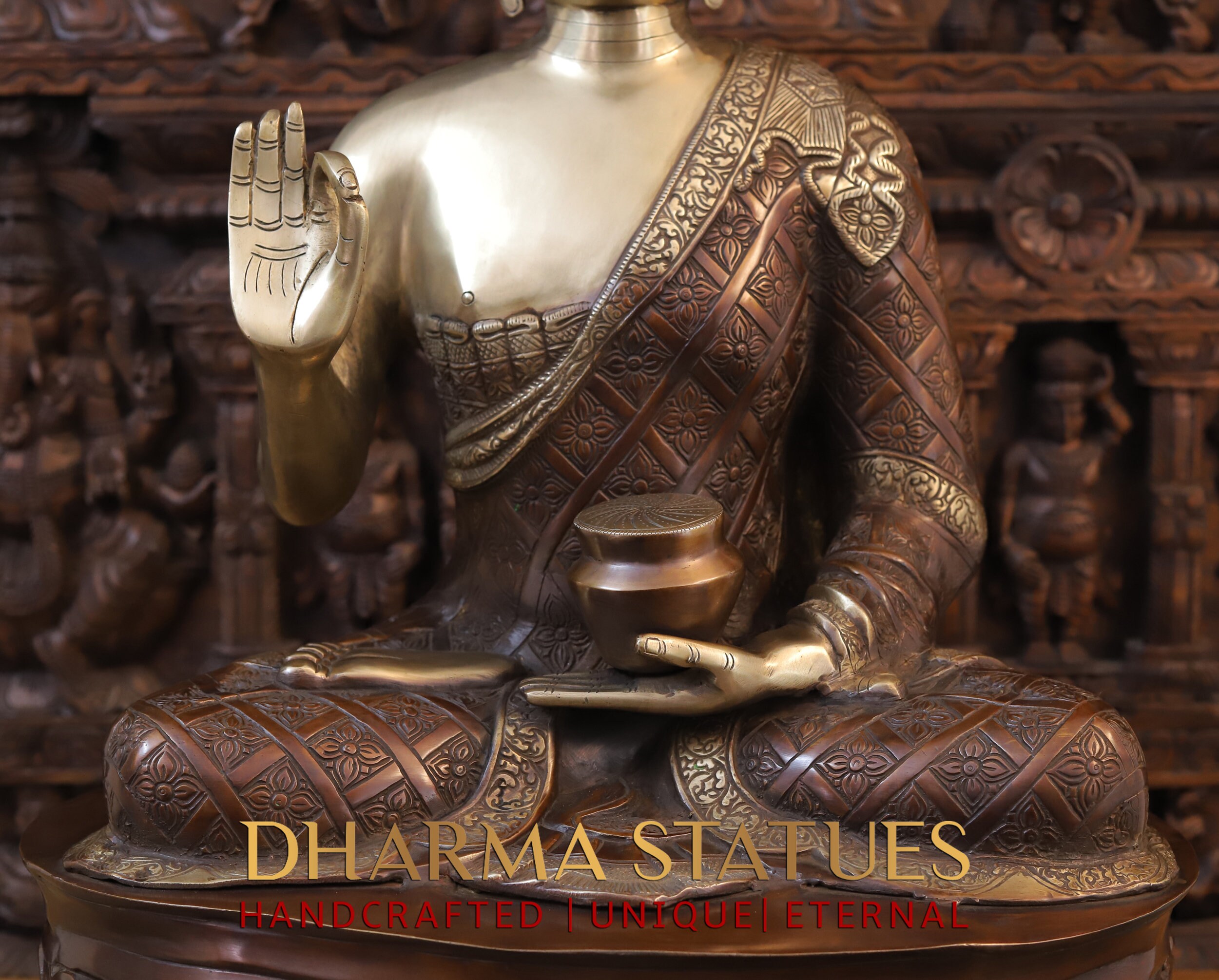 Brass Visuddhimagga Buddha - the Purification Lord - Made in Nepal ...