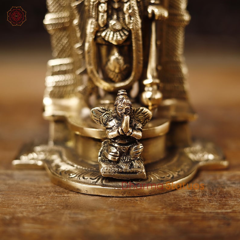 Brass Lord Vishnu - Gold Finish-small Size & Beautiful Statue - Best of ...