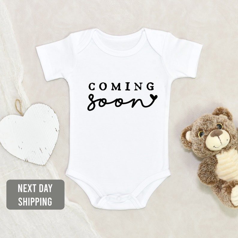 Coming Soon Baby Announcement Onesie® gender Neutral Baby - Etsy