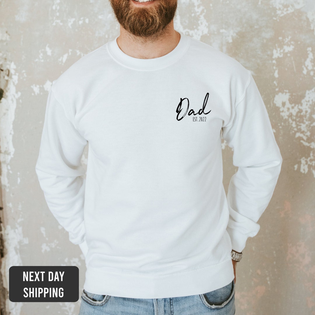 Father's Day Sweater-dad EST 2025 Sweatshirt-father's Day Gift-new Dad ...