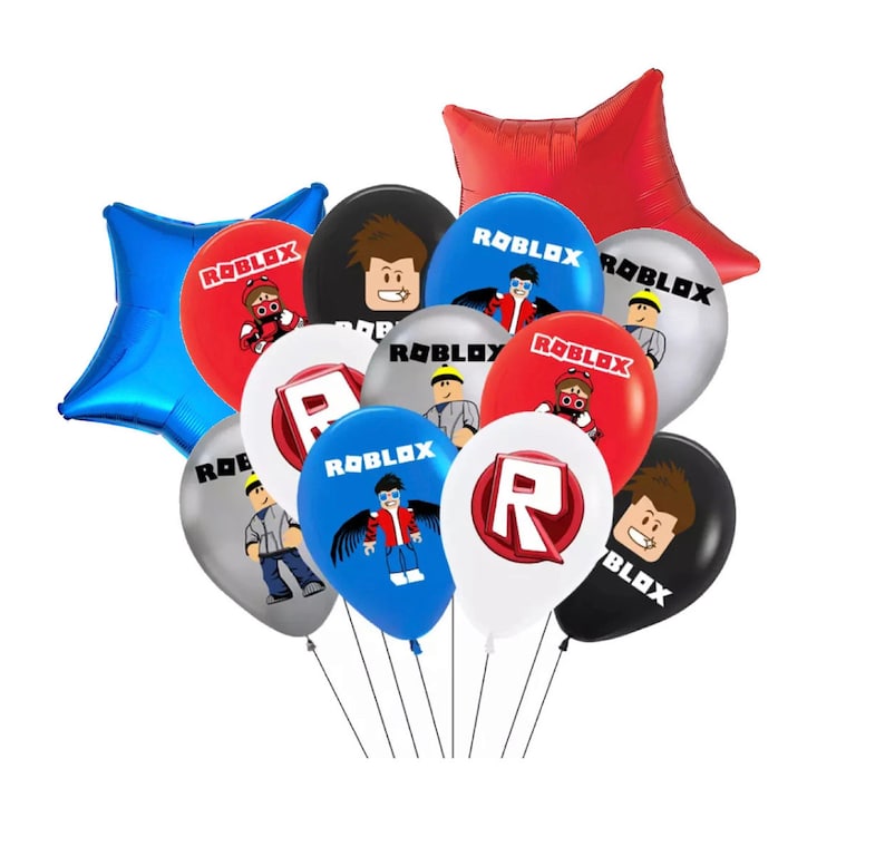 Roblox 12pcs Foil/latex Balloons. - Etsy