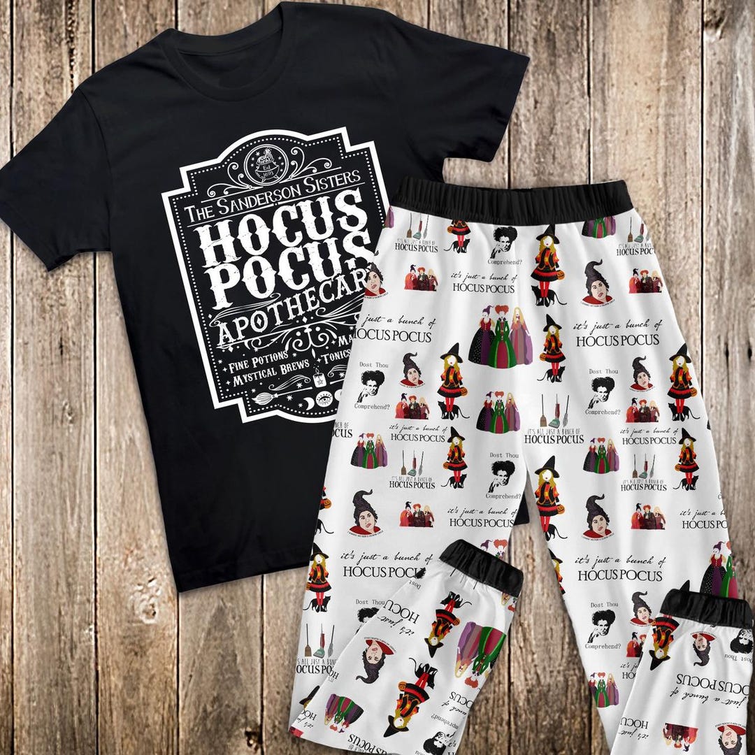 Hocus Pocus Horror Movie Pajamas Set, Its Just A Bunch of Pajamas Set ...