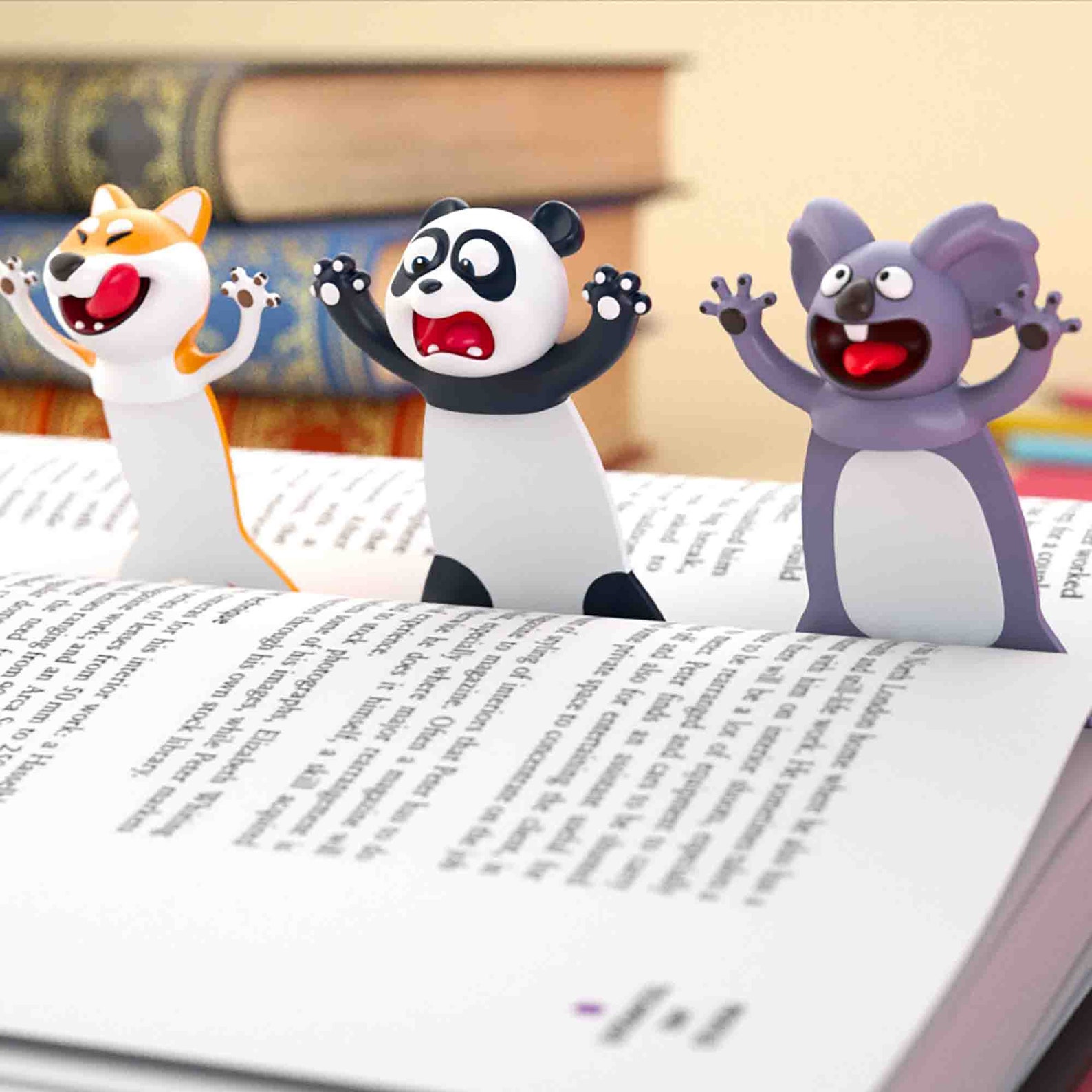 3D Animal Stereo Cartoon Bookmarks Cute Stationery Student - Etsy Canada