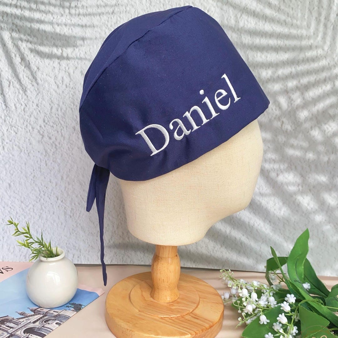 Unisex Scrub Cap With Embroidered Name,personalized Embroidery Scrub ...