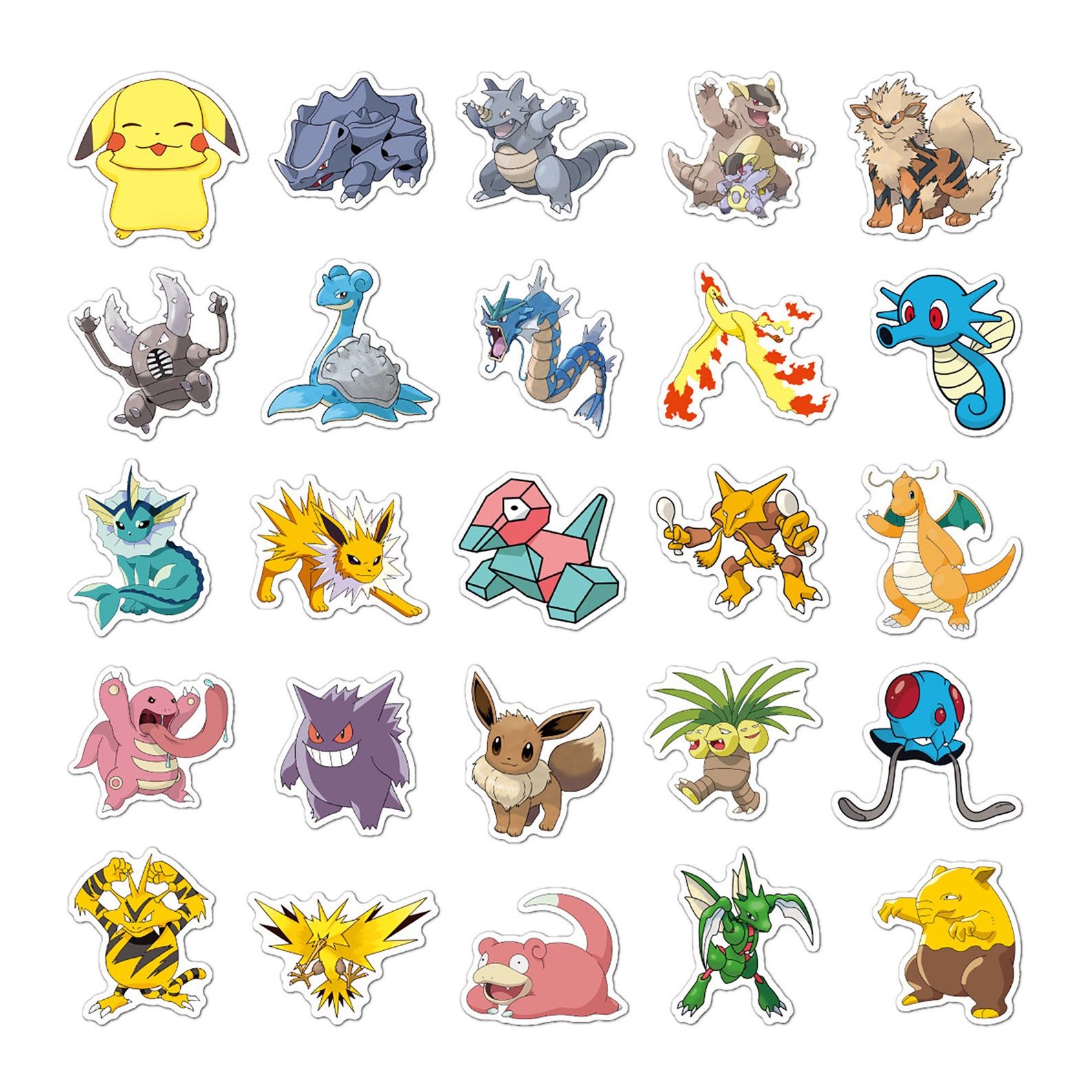 100PCS/SetPVC Graffiti Sticker Art Pokemon Stickers Pikachu | Etsy