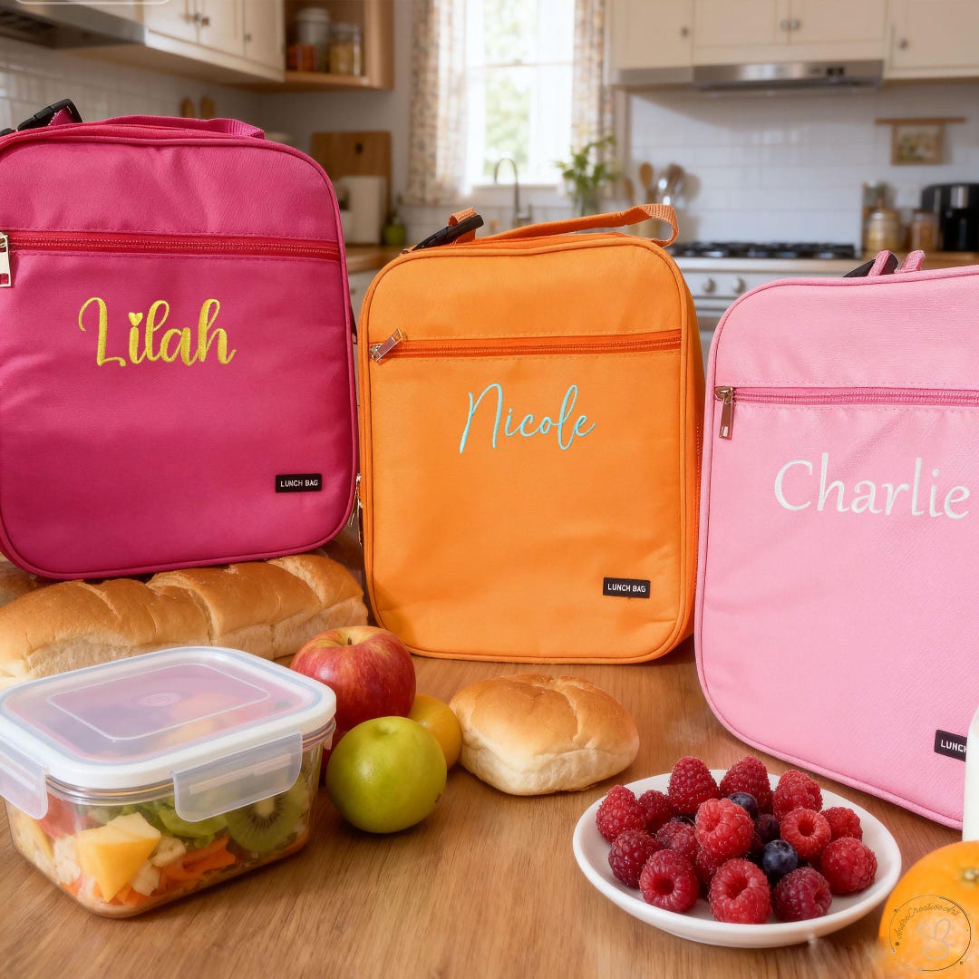 Personalized Insulated Lunch Bag With Embroidered Name,lunch Bag for ...