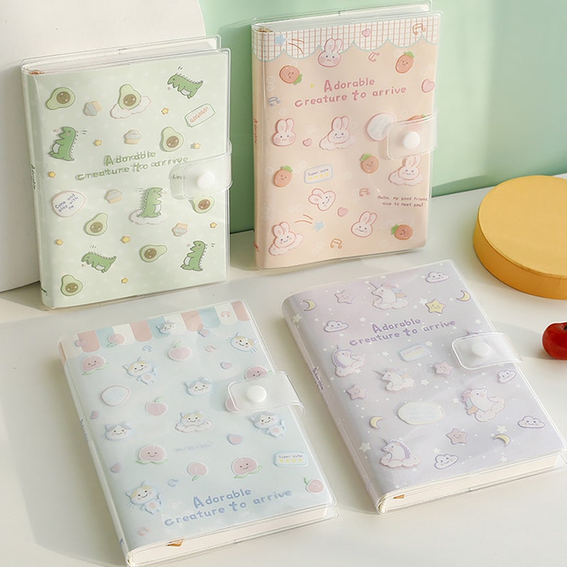 Kawaii A5 Notebook With PVC Cover Bullet Journal Cute - Etsy