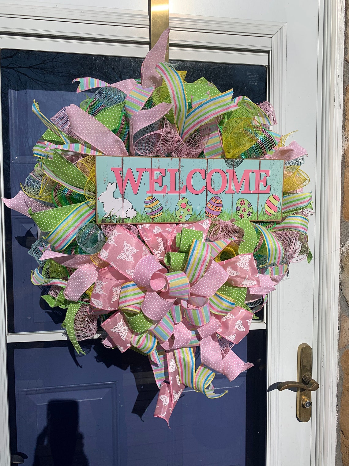 Welcome Spring Wreath Spring Wreath Welcome Wreath Deco | Etsy