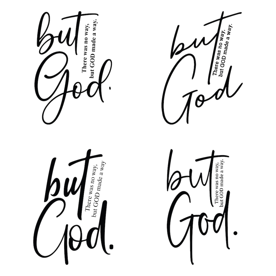 But God Svg/ Png,christian Svg,created With a Purpose Svg, but God ...
