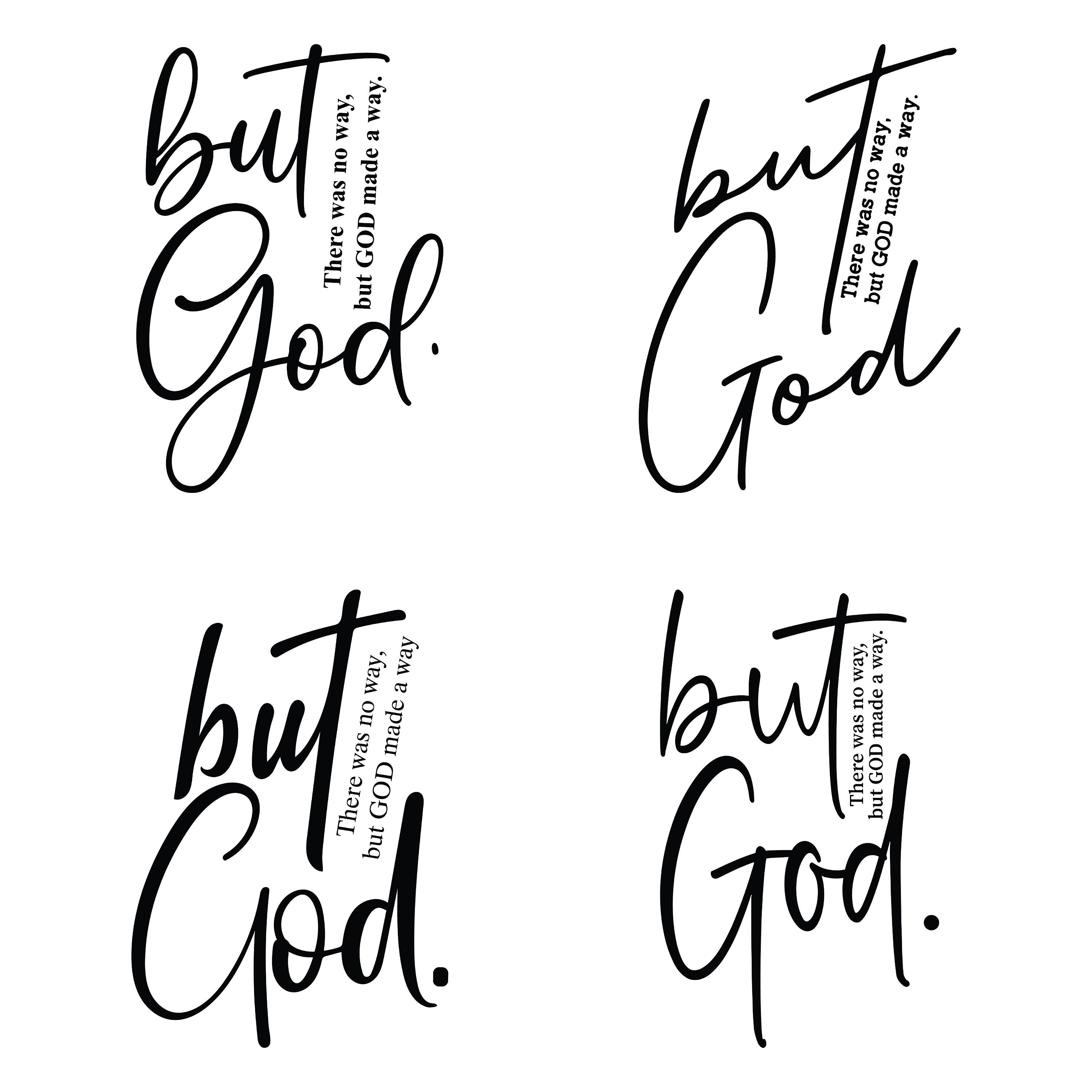 But God Svg/ Png,christian Svg,created With a Purpose Svg, but God ...