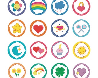 Care Bears Belly Badges Svg Etsy 9419