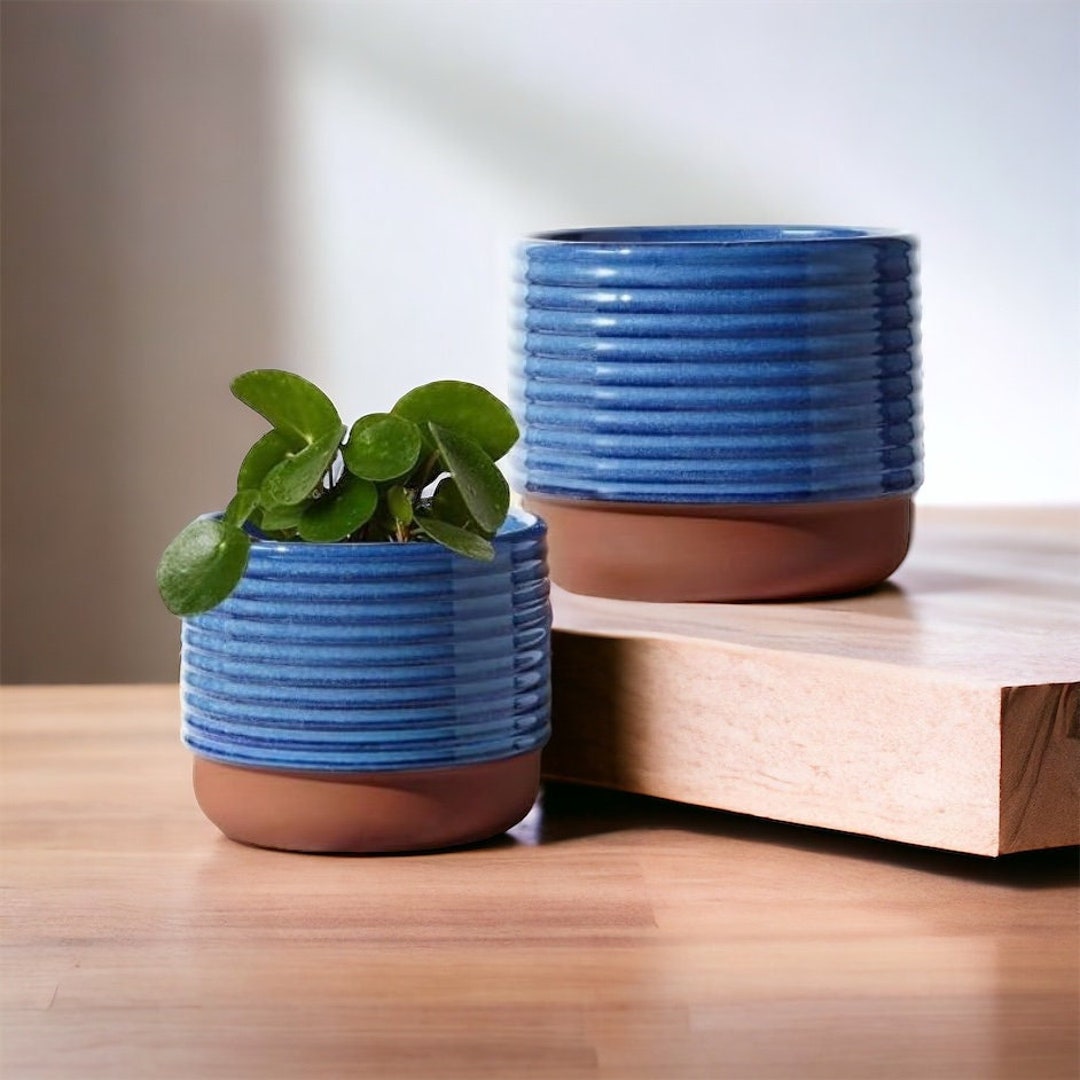 Plant Pots Indoor Spiral Planter Pottery Planter Handmade Desktop Pen ...