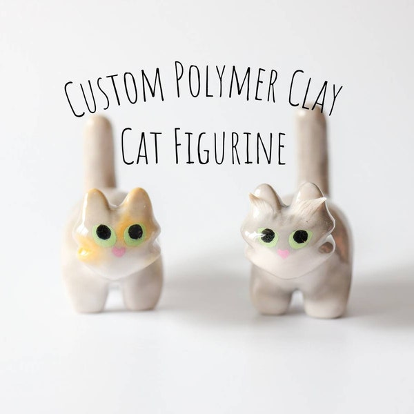 Polymer Clay Cat - Etsy