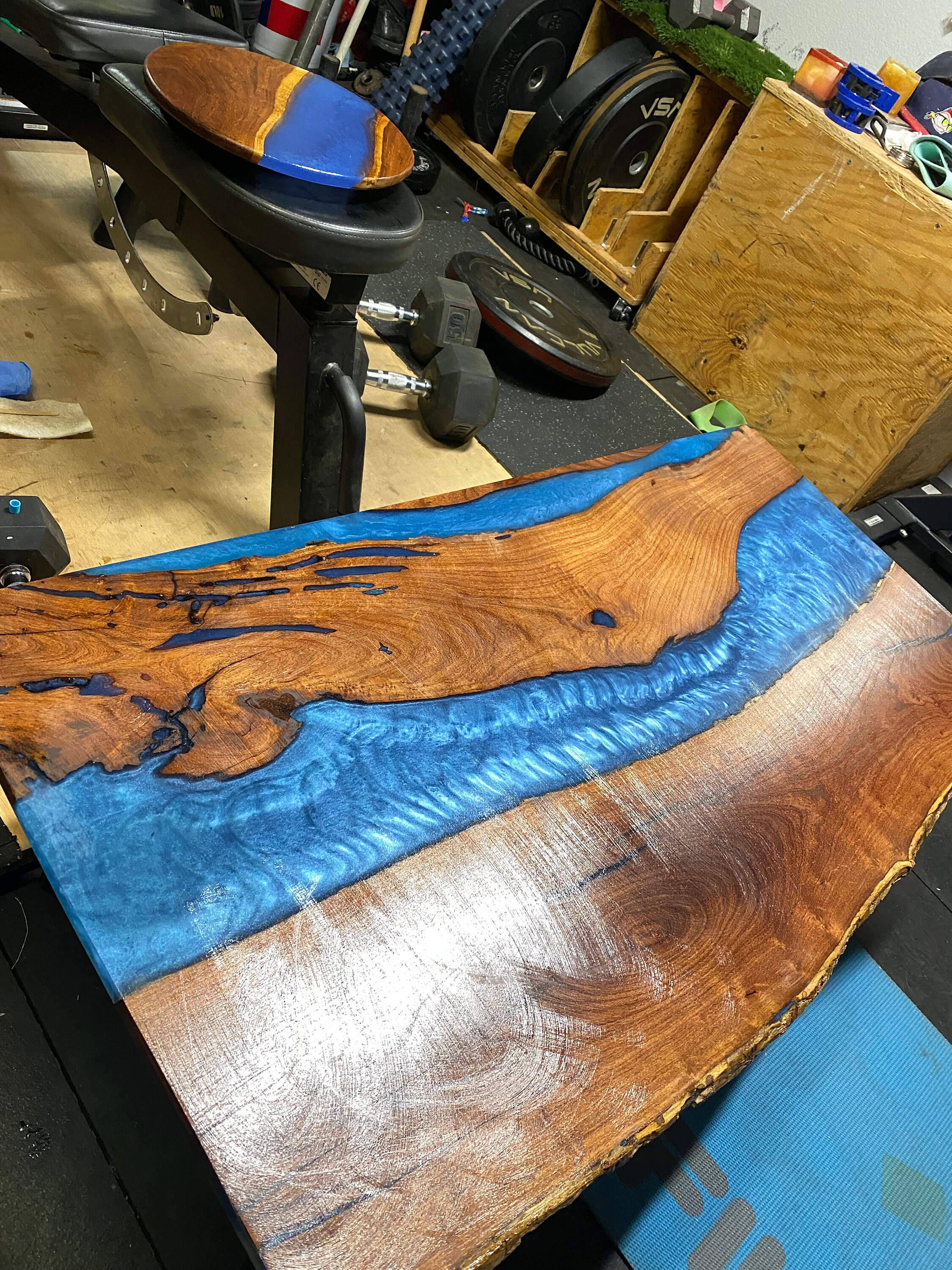 FULLY CUSTOM Live Edge Epoxy River Coffee Table 4'x2'x1'/ Live Edge ...