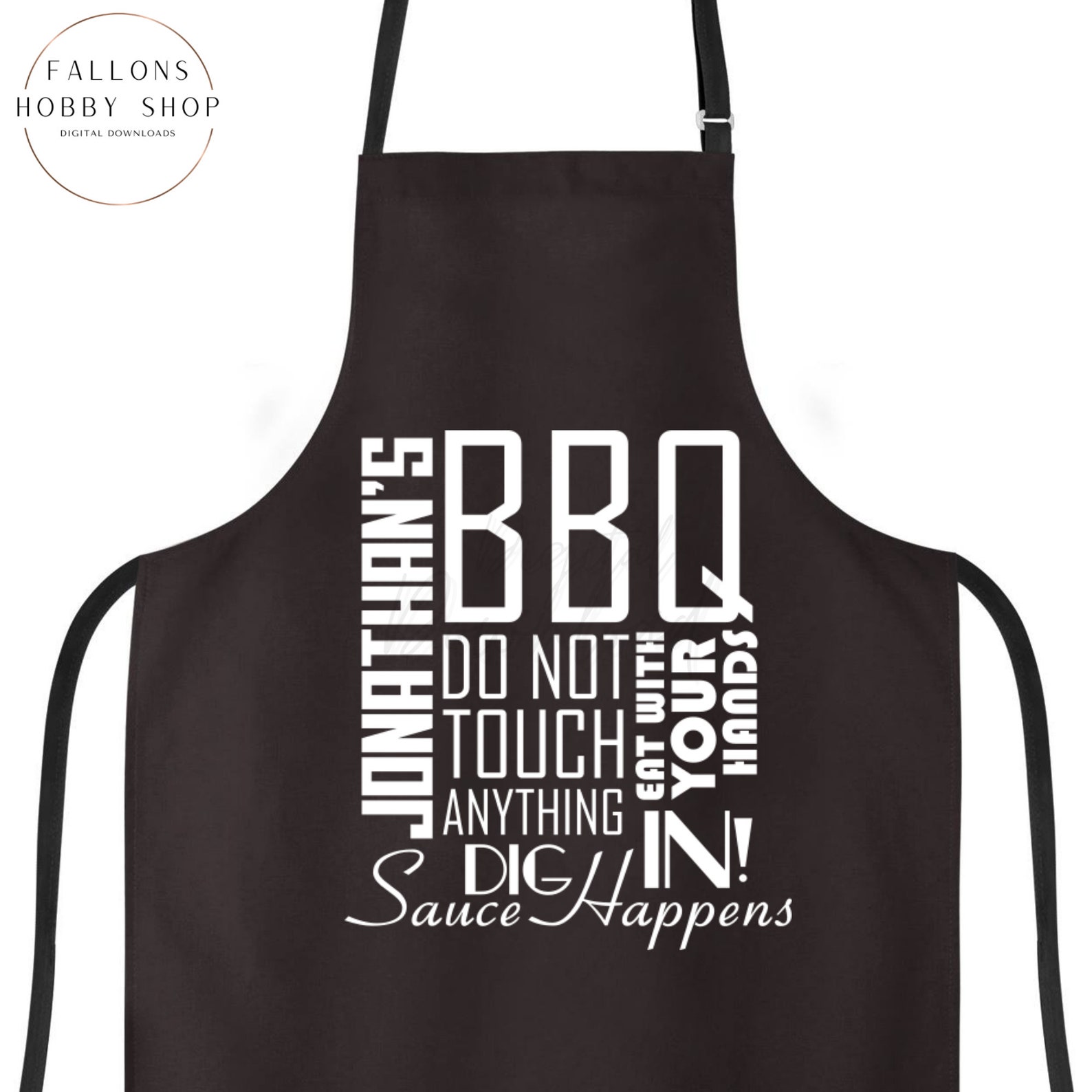 Mens BBQ Apron Word Art SVG Digital Download - Etsy