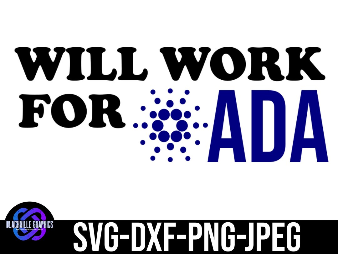 Funcionará para ADA SVG Descarga digital / Cardano svg / crypto svg ...