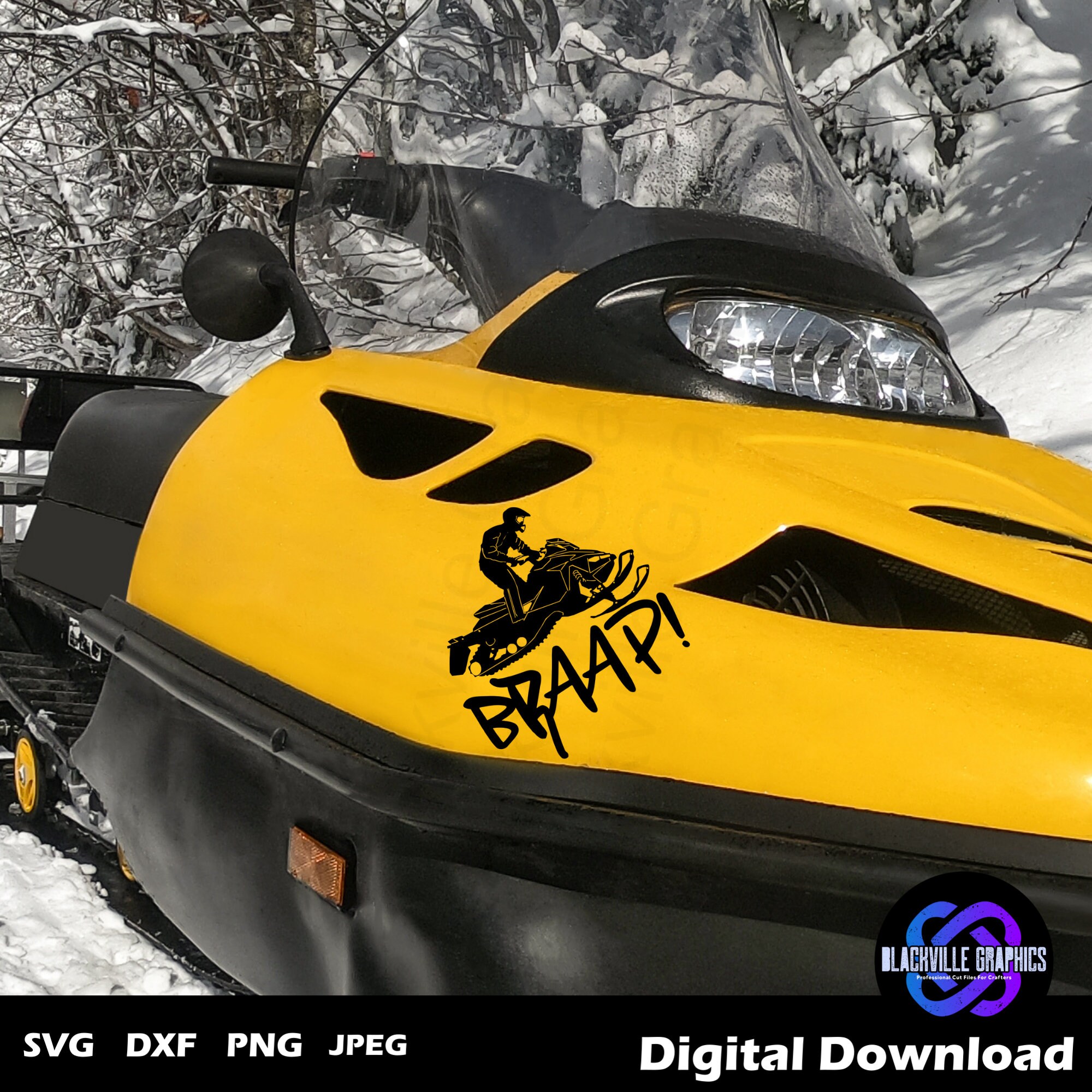Braap Snowmobile SVG Digital Download Off-road SVG Downloads - Etsy