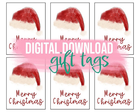 Secret Santa Gift Tags Printable, Secret Santa Printable, Christmas ...