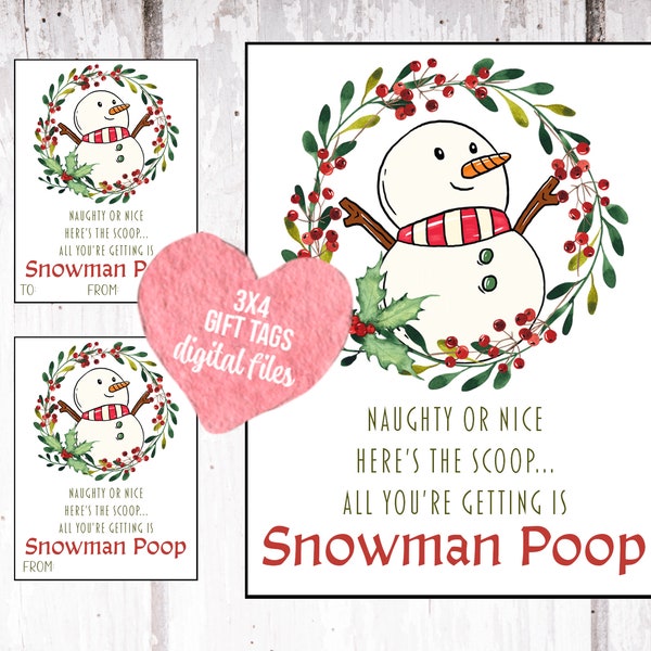Snowman Poop Bag Topper - Etsy