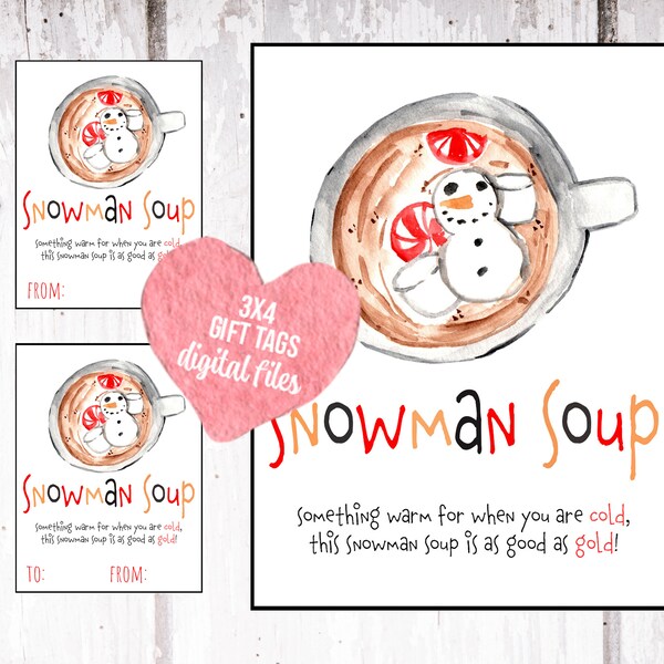 Snowman Soup - Etsy