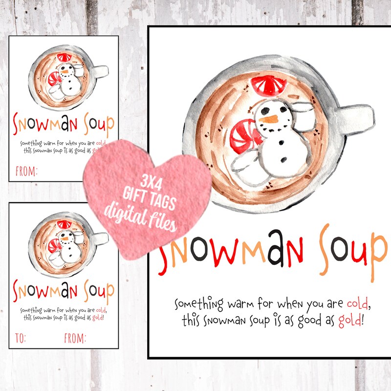 Snowman Soup - Etsy
