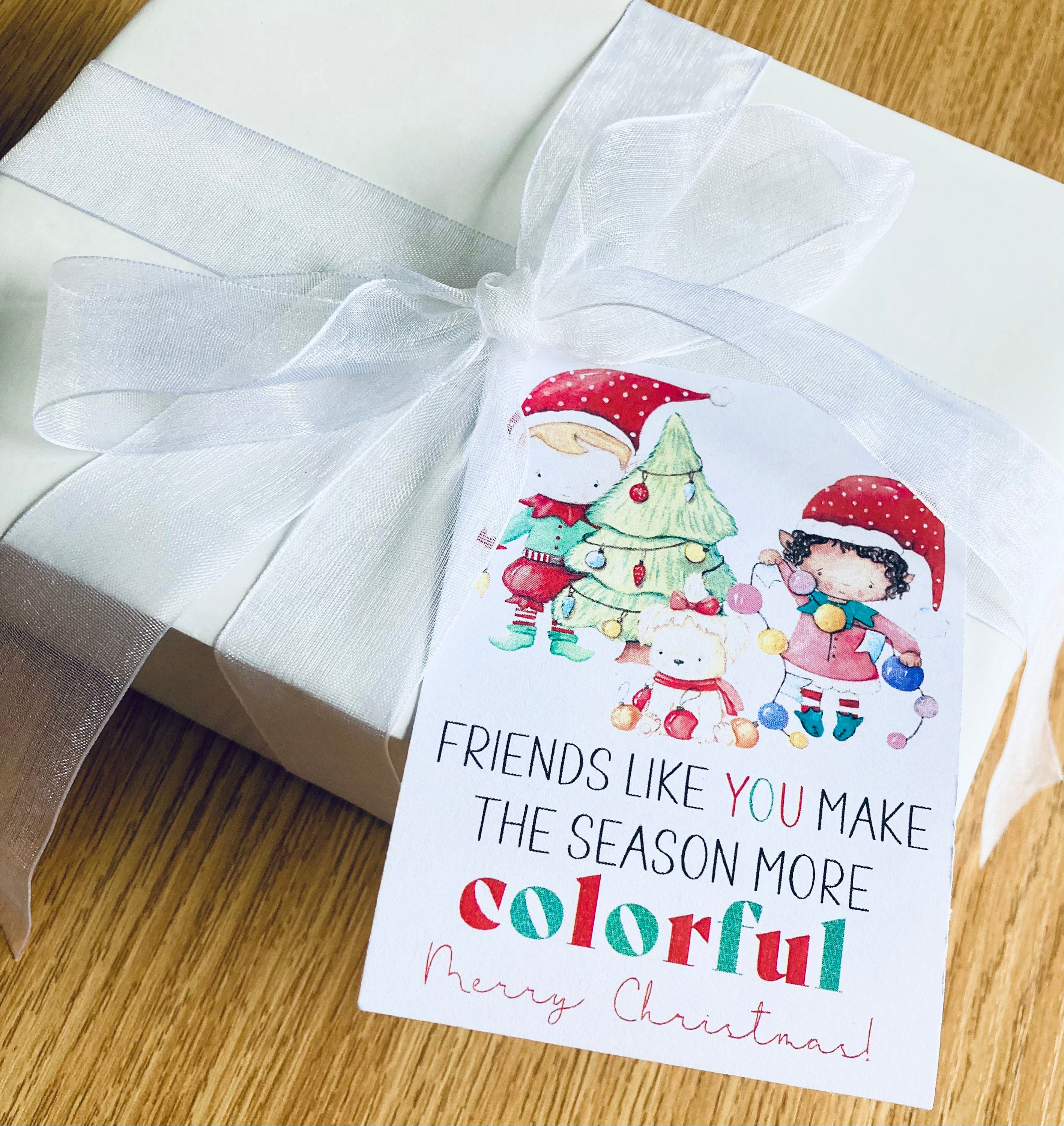 Classmate Christmas Gift Tags Printable, Christmas Gifts to Students ...