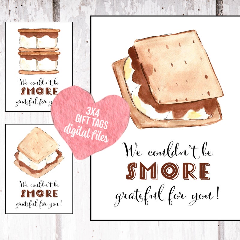 Smore Thank You Tags - Etsy