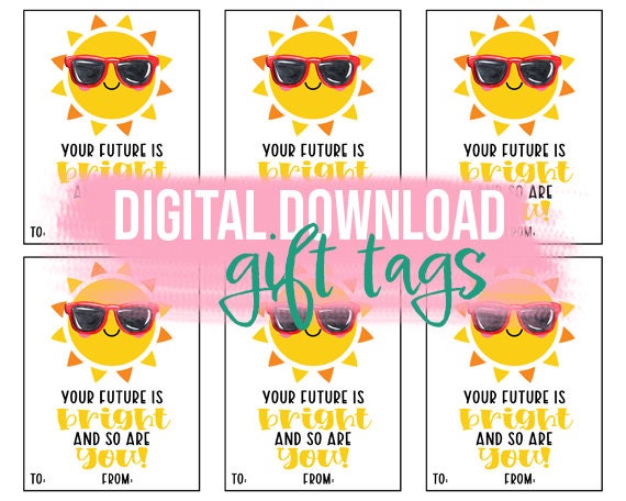 Summer Gift Tags Digital Download, End of the Year Gifts for Students ...