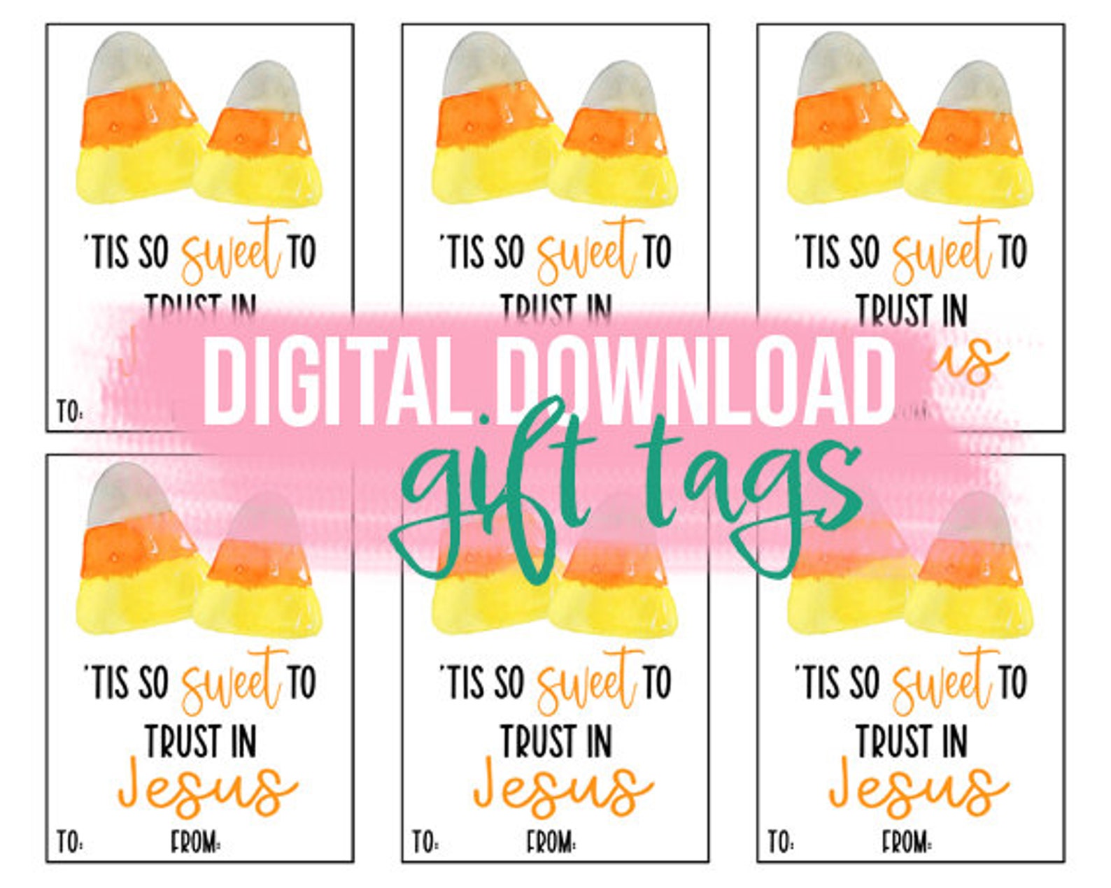 Christian Halloween Gift Tags Digital Church Halloween Tag - Etsy