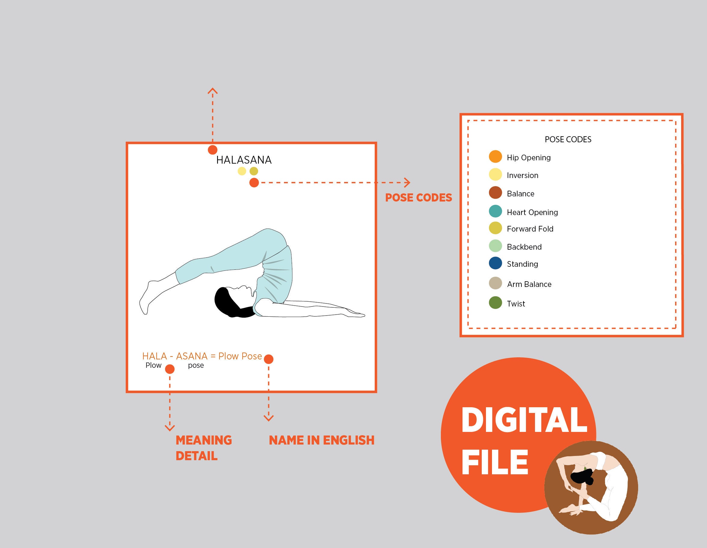 Yoga Pose Cards, Yoga Flashcards, Yoga Cards, Yoga Sequence Building ...