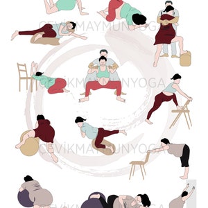 DIGITAL Pelvic Opening Labor Positions Handout Poster for Delivering ...