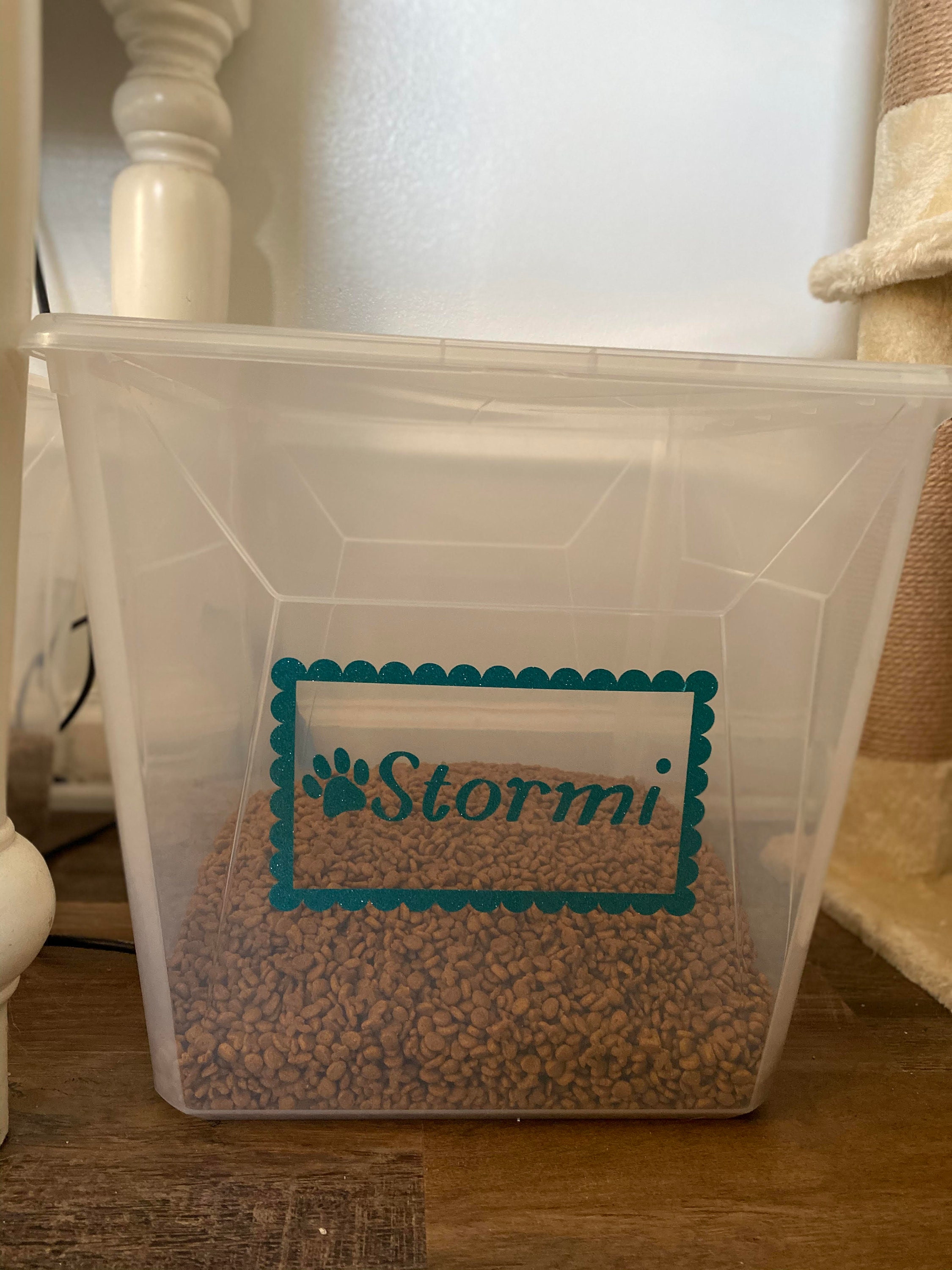 Cat/dog Food Container Name Tag - Etsy