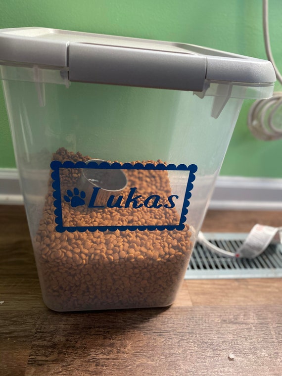 Cat/Dog Food Container Name Tag | Etsy