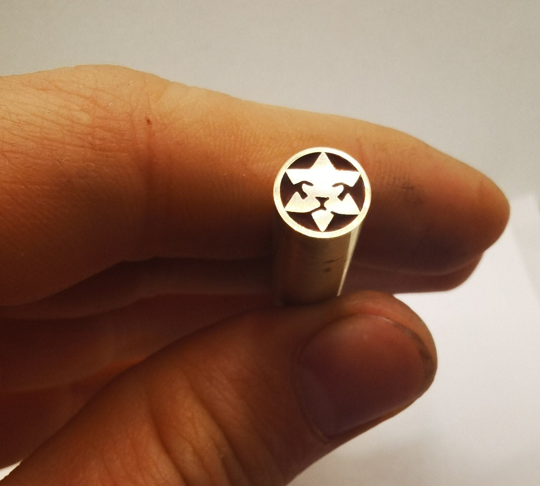 Star-patterned Lion Mosaic Knife Pin 6/8/10 Mm Dia. 100 Mm / | Etsy