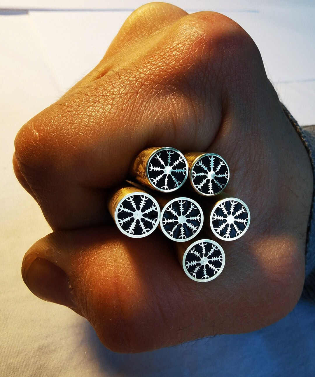 Viking Helm of Awe Mosaic Pin 6/8/10 Mm Dia. / 100 Mm / 3.93 - Etsy