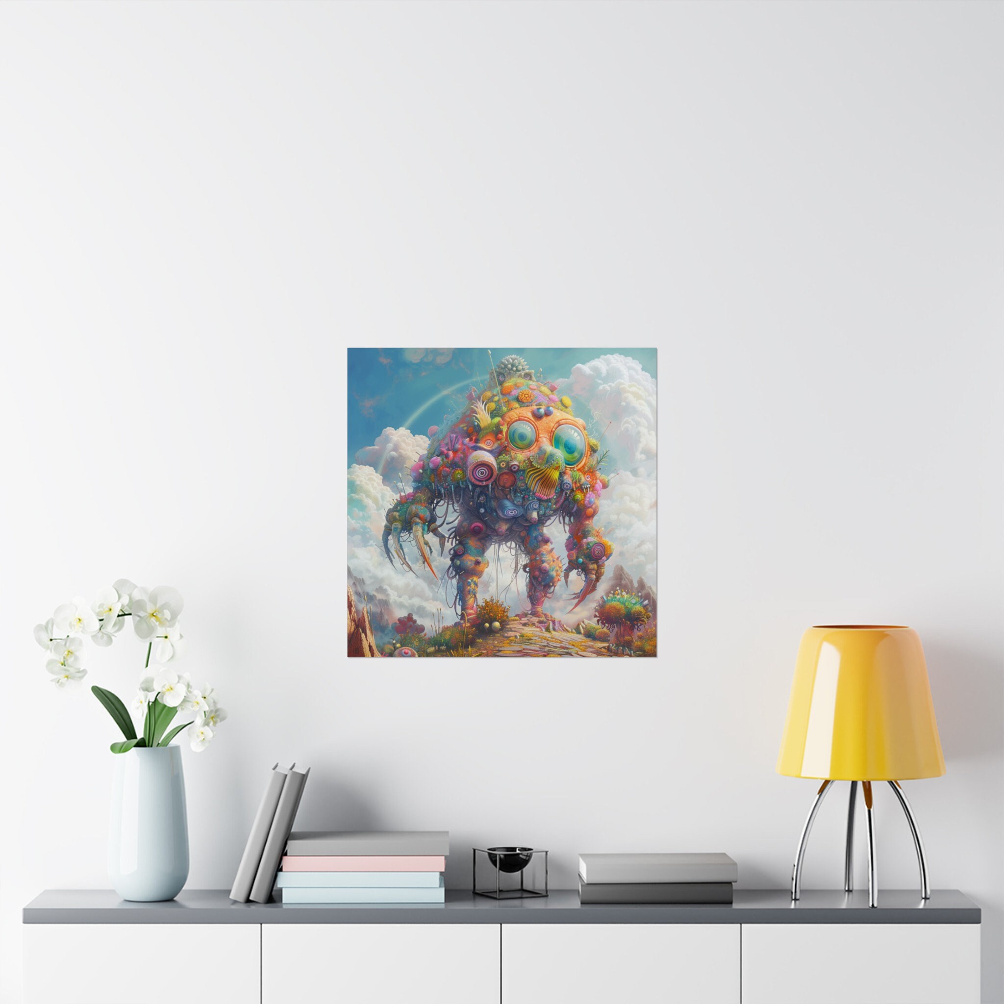 Abstract Goliath Poster // Trippy Giant Poster // Titan Lovers Poster ...