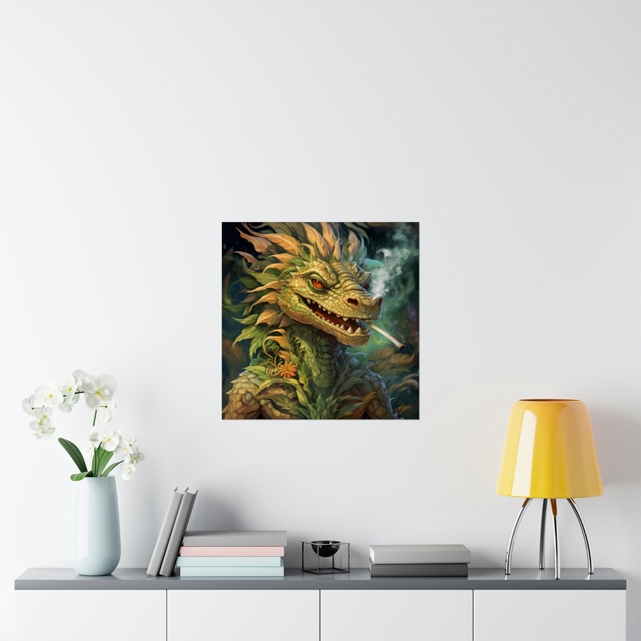 Herbert the Herby Dragon // up in a Puff of Smoke // Marijuana Dragon ...