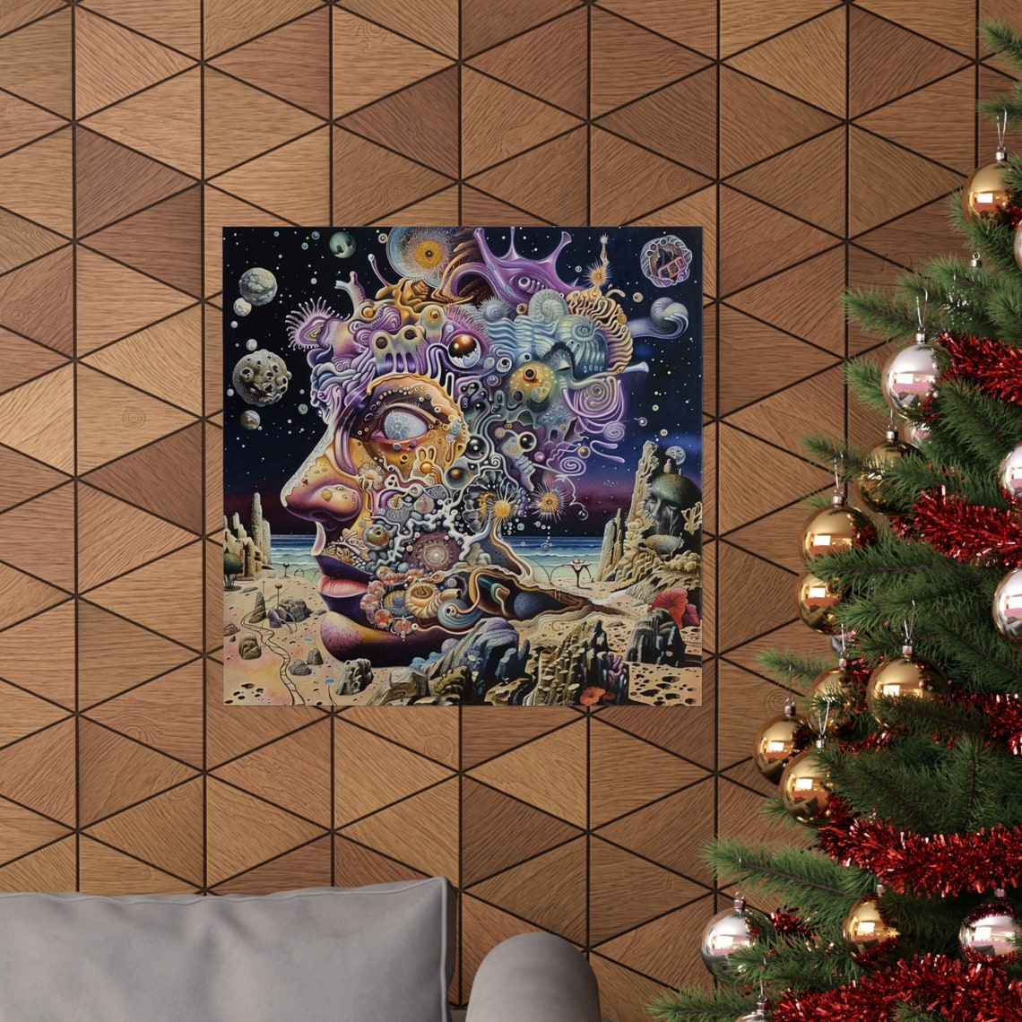 Homeostasis Spiritual Being Poster // Trippy Abstract Portrait Poster ...