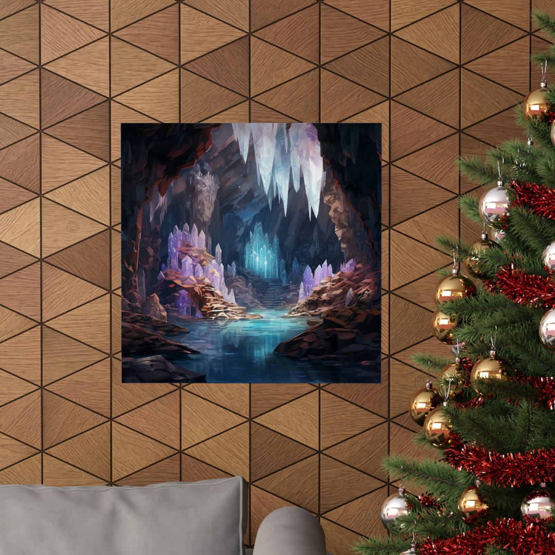 Crystal Cave // Geode Poster // Crystal Lovers Poster // Rock Lovers ...