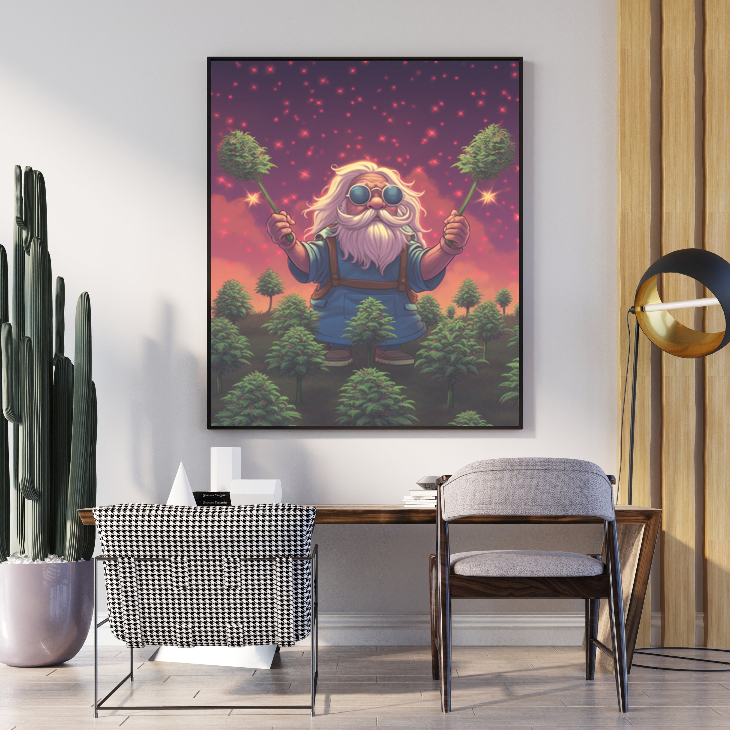 Marijuana Wizard Poster // Weed Humor // Marijuana Grow Wall Art ...