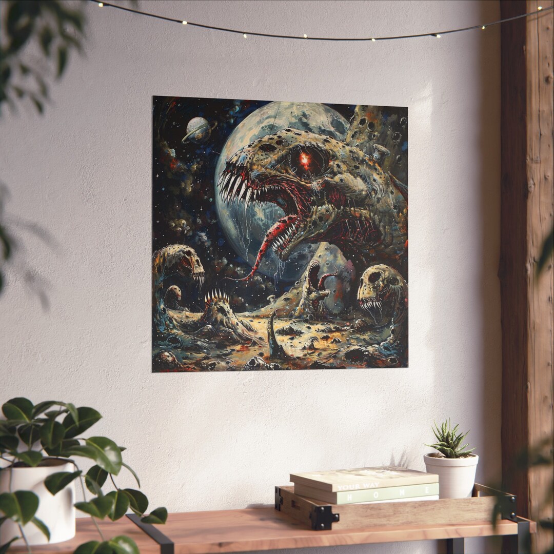 Alien Space Serpent Posters // Nightmare Terrifying Serpent Poster ...