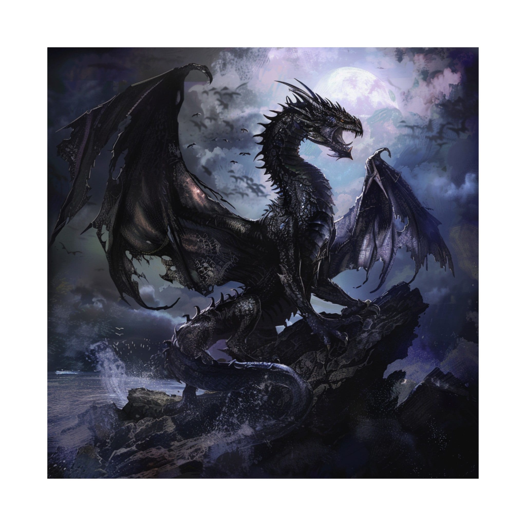 Nightmare Dragon Poster // the All Powerful Dragon Poster // Master ...