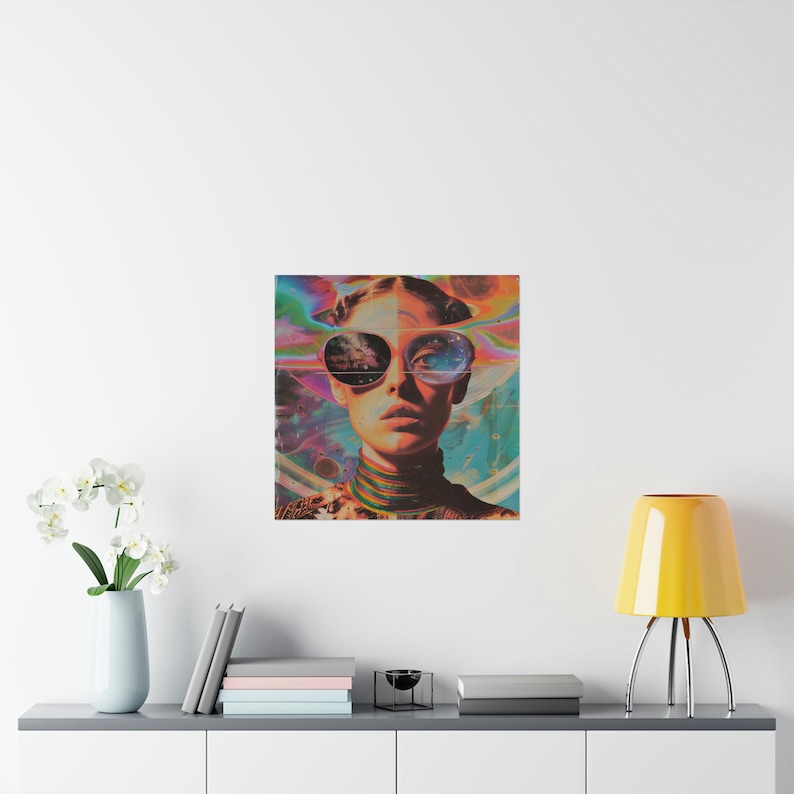 Spiritual Being Vintage Retro Poster // Trippy Psychedelic Poster ...
