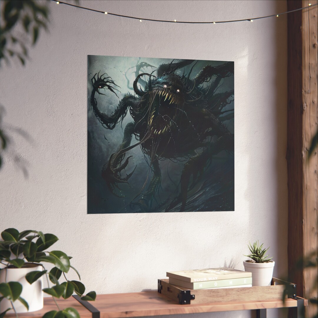 Demented Spider Poster // Nightmare Spider Wall Decor // Halloween ...