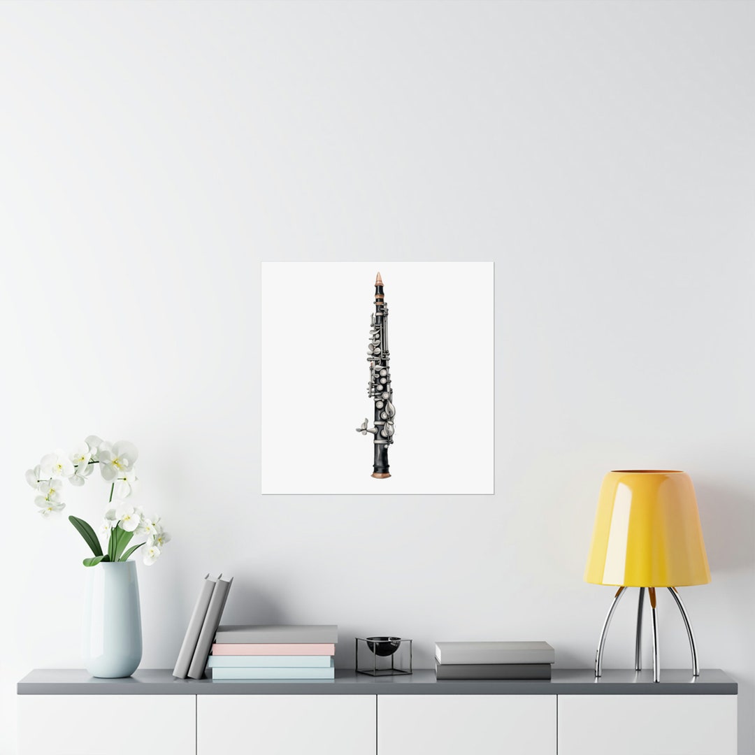 Clarinet Matte Vertical Poster // Simple Band Instrument // Band Nerd ...