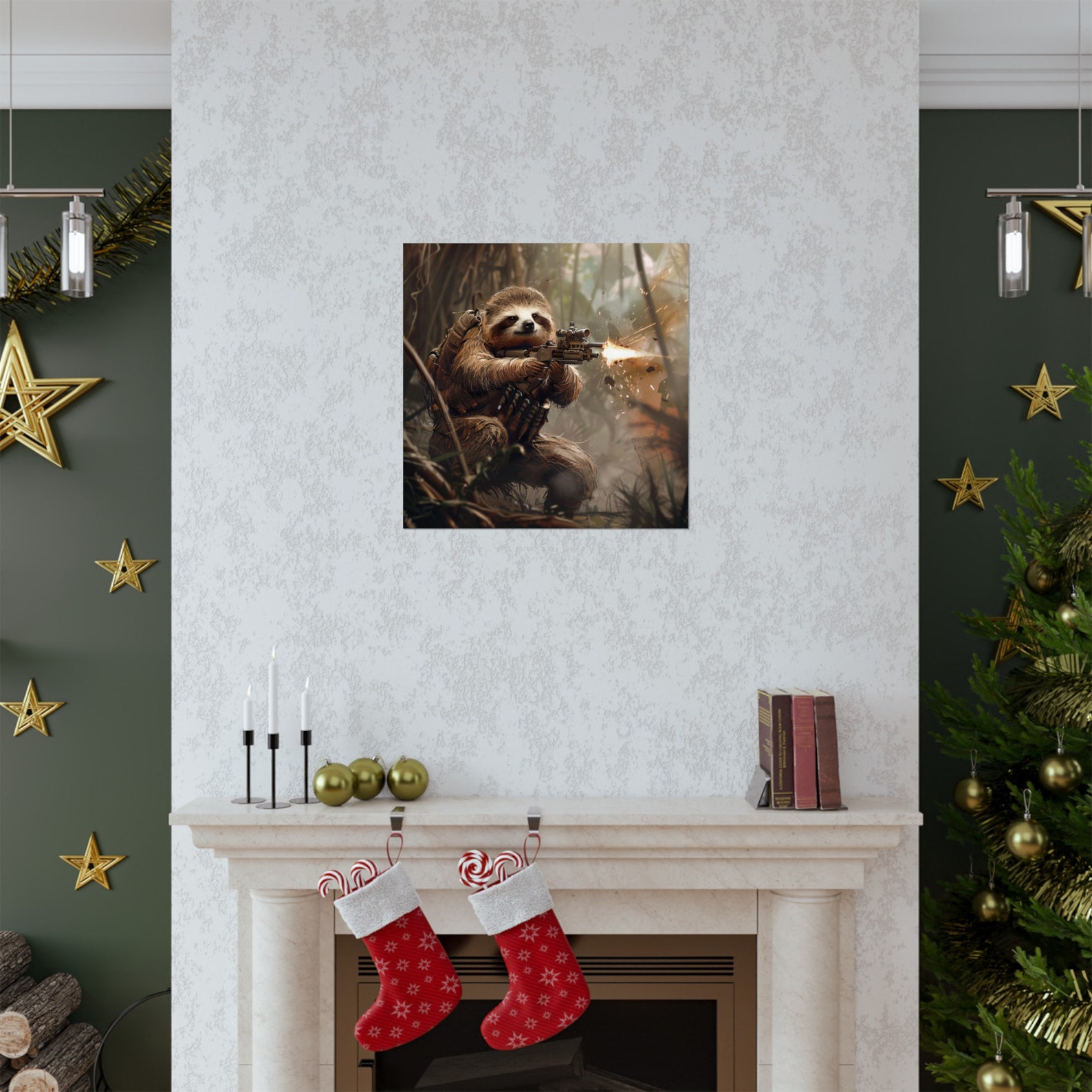 Army Sloth Poster // Sloth Lovers Poster // Military Army Lovers Art ...