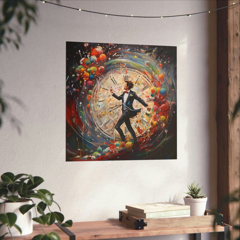 Time Loop Wall Art // Running Out of Time Poster // the Time Has Come ...