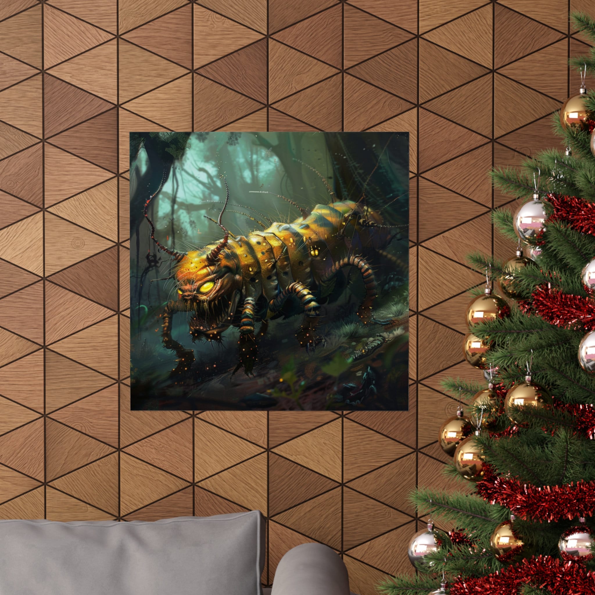 Nightmare Caterpillar Poster // Caterpillar Wall Decor // Halloween ...