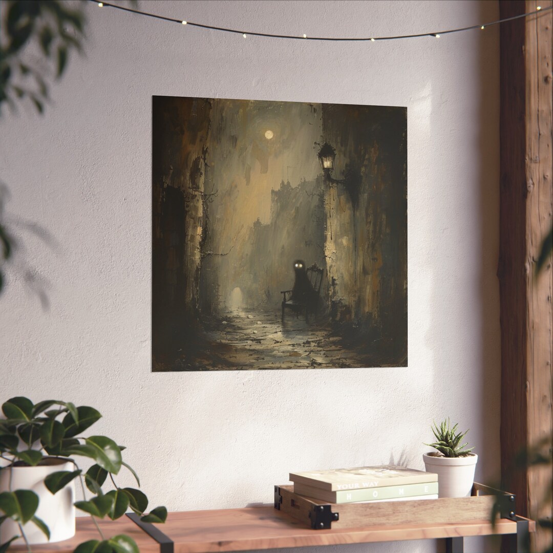 Creature of the Shadows in Nightmare Alley Poster // Abstract Monster ...